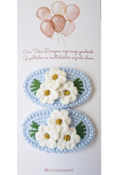 Mimaia Gift El Yapımı Organik Çıtçıtlı Toka Seti