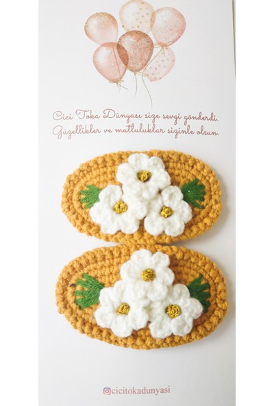 Mimaia Gift El Yapımı Organik Çıtçıtlı Toka Seti