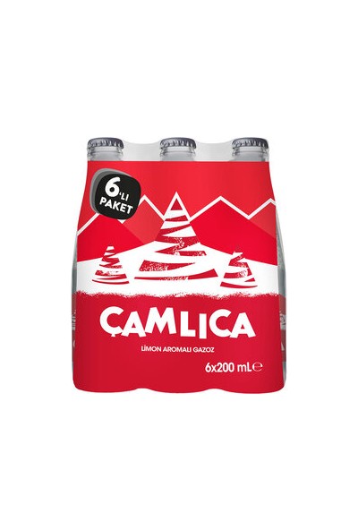 Çamlıca Limon Aromalı Gazoz 6X200 ml Çamlıca Limon Aromalı Gazoz 6X200 ml