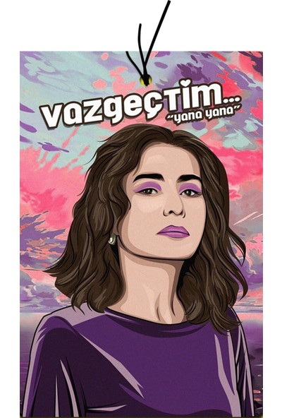 BK22 Yıldız Tilbe Vazgeçtim Tasarımlı Dekoratif Araç Oto Kokusu BK22 Yıldız Tilbe Vazgeçtim Tasarımlı Dekoratif Araç Oto Kokusu