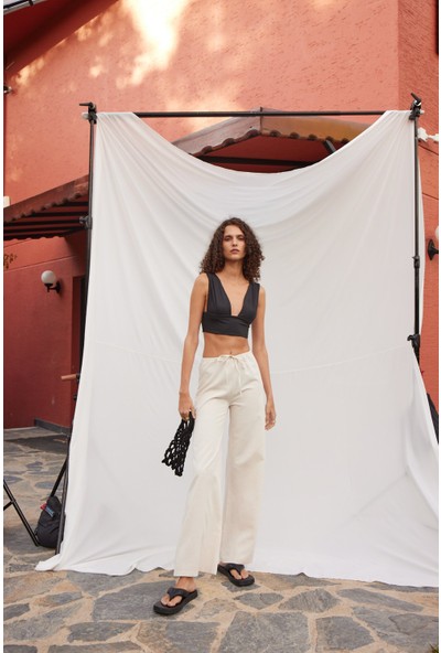 Vatkalı Bol Kesim Rustik Pantolon