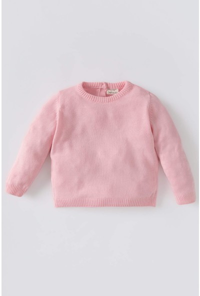 DeFacto Kız Bebek Regular Fit Bisiklet Yaka Kaşmir Dokulu Ekstra Yumuşak Kazak X8187A222WN DeFacto Kız Bebek Regular Fit Bisiklet Yaka Kaşmir Dokulu Ekstra Yumuşak Kazak X8187A222WN