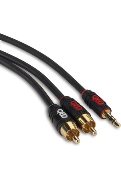 QED QE-5091 Profıle Audıo J2P 3 Metre Rca / 3.5mm Kablo QED QE-5091 Profıle Audıo J2P 3 Metre Rca / 3.5mm Kablo