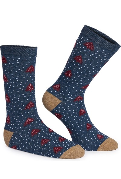 Yılbaşı Çam Detaylı Soket Çorap