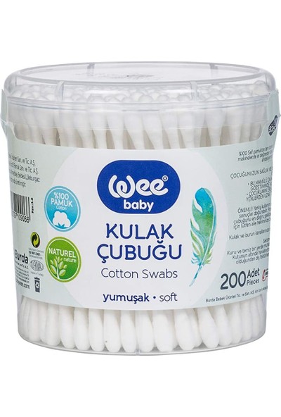 Wee Baby Kulak Temizleme Çubuğu (200 Adet) 906 Wee Baby Kulak Temizleme Çubuğu (200 Adet) 906
