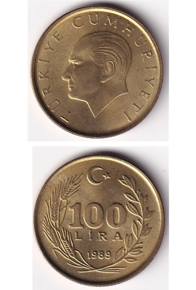 Benim Koleksiyonum 100 Lira (1989) Çil Eski Madeni Para Benim Koleksiyonum 100 Lira (1989) Çil Eski Madeni Para