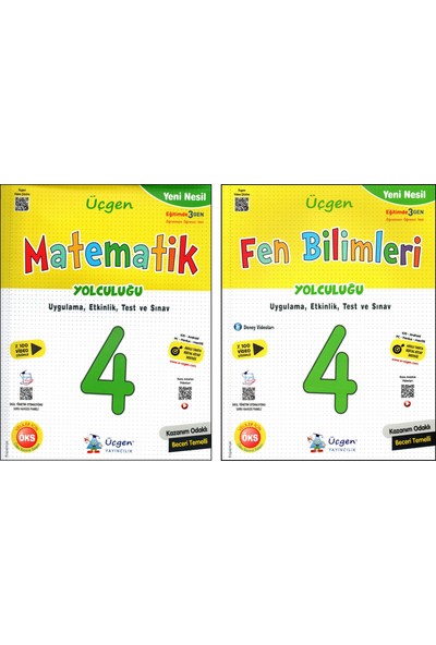 Üçgen 4. Sınıf Yeni Nesil Matematik+Fen Bilimleri Yolculuğu 2 Kitap Üçgen 4. Sınıf Yeni Nesil Matematik+Fen Bilimleri Yolculuğu 2 Kitap