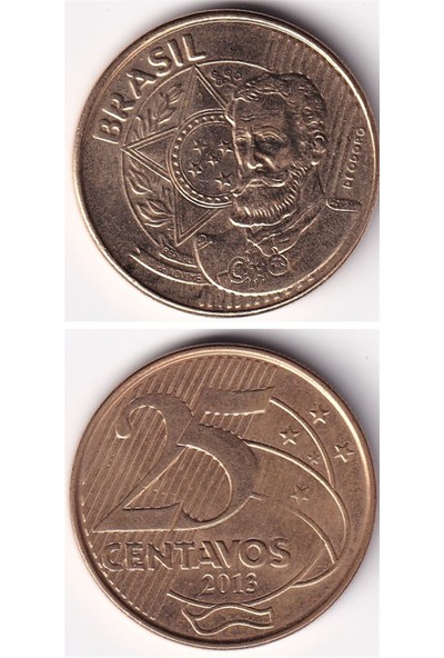 Benim Koleksiyonum Brezilya 25 Centavos 2010-2017 Çil Madeni Para Benim Koleksiyonum Brezilya 25 Centavos 2010-2017 Çil Madeni Para