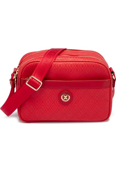 Tergan Kırmızı Kadın Print Çanta 09092S4R