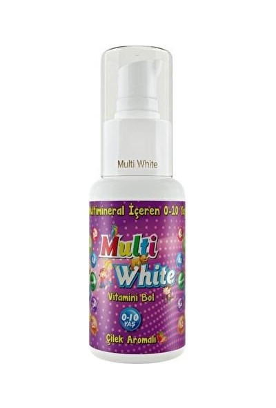 Multi White Multivitaminli Çilek Aromalı Çocuk Diş Macunu 50 ml ve U Şeklinde Diş Fırçası Pembe + Mavi Multi White Multivitaminli Çilek Aromalı Çocuk Diş Macunu 50 ml ve U Şeklinde Diş Fırçası Pembe + Mavi
