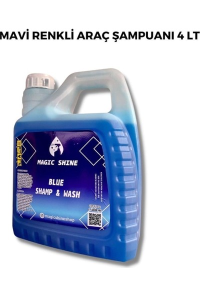 Magicshine Renkli Araç Şampuanı Mavi 4lt