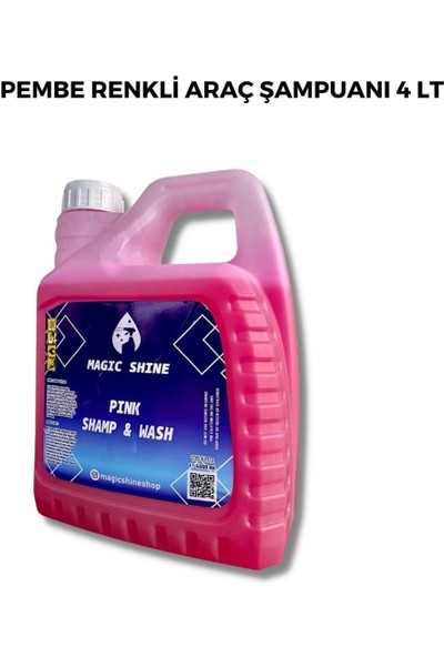 Magicshine Renkli Araç Şampuanı Pembe 4lt