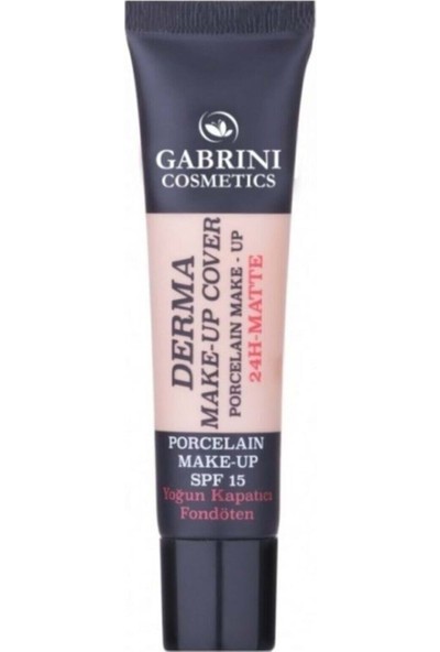 Gabrini Porselen Fondöten - Derma Porcelain NO:107 Gabrini Porselen Fondöten - Derma Porcelain NO:107