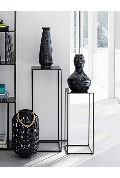 Stone Merlin Metal Yan Sehpa Stone Merlin Metal Yan Sehpa