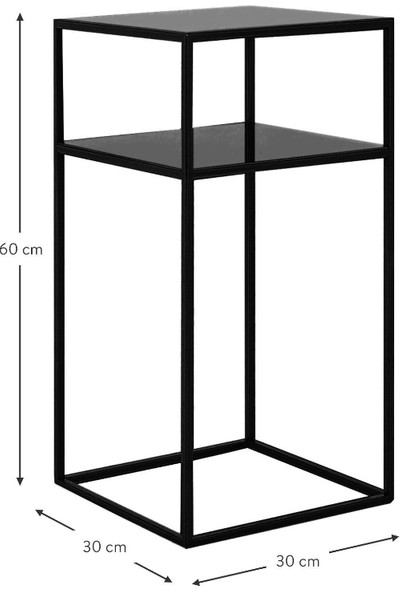 Stone Metal Yan Sehpa Stone Metal Yan Sehpa