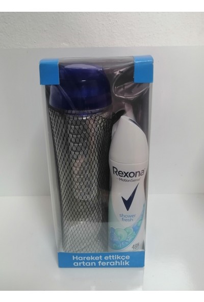 Rexona Shower Fresh Deodorant Sprey 150 Ml(2 Adet) + Detokslu Su Matarası Rexona Shower Fresh Deodorant Sprey 150 Ml(2 Adet) + Detokslu Su Matarası