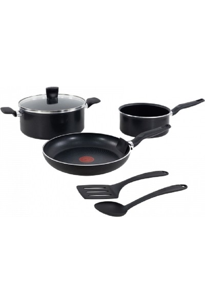 Tefal Titanyum 1x Starter Indüksiyon Tabanlı 6 Parça Tencere ve Tava Seti Tefal Titanyum 1x Starter Indüksiyon Tabanlı 6 Parça Tencere ve Tava Seti