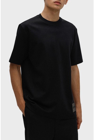 Hugo Pamuklu Regular Fit Bisiklet Yaka T Shirt Erkek T Shirt 50480537 001