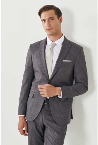 Altınyıldız Classics Regular Fit Rahat Kesim Kırlangıç Yaka Desenli Takım Elbise