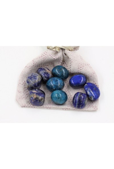 My Takı Ağacım FH Apatit - Lapis Lazuli - Sodalit Taşı Doğal Taş Kütle (Tamburlanmış) (3'lü Set) My Takı Ağacım FH Apatit - Lapis Lazuli - Sodalit Taşı Doğal Taş Kütle (Tamburlanmış) (3'lü Set)
