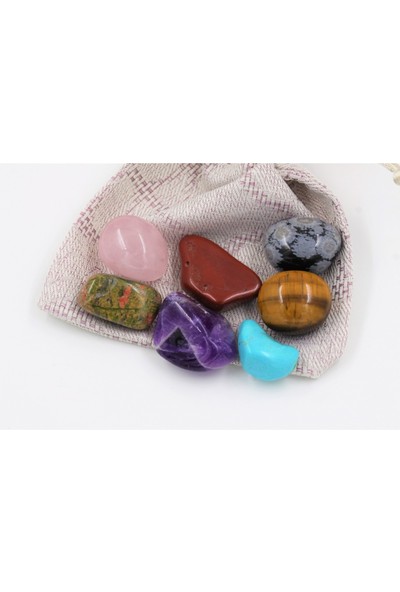My Takı Ağacı 7 'li Çakra Seti Taşları 7'adet Doğal Taş Set My Takı Ağacı 7 'li Çakra Seti Taşları 7'adet Doğal Taş Set