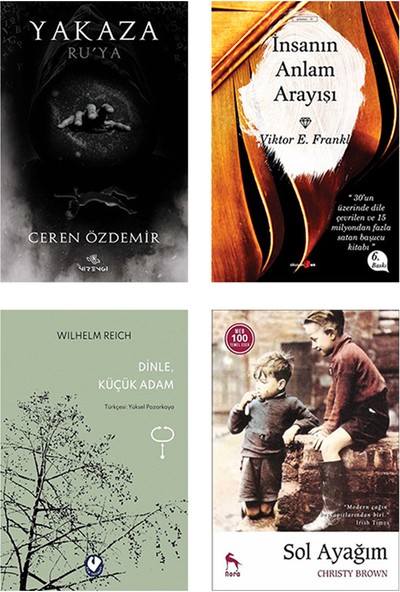 Yakaza - İnsanın Anlam Arayışı - Dinle Küçük Adam - Sol Ayağım 4 Kitap Set Yakaza - İnsanın Anlam Arayışı - Dinle Küçük Adam - Sol Ayağım 4 Kitap Set
