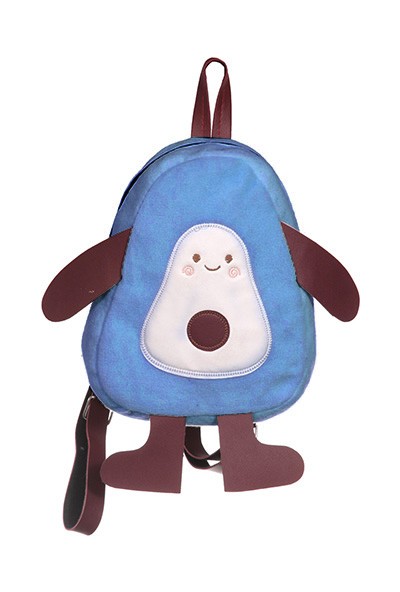 One Onder Avokado Peluş Sırt Çantası Mavi