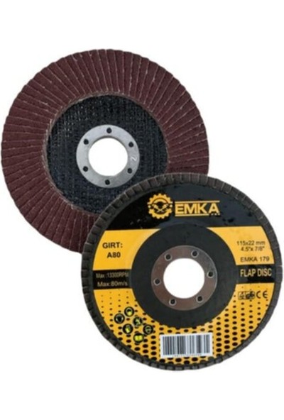 Emka Flap Disk Zımpara 60KUM 5ADET Emka Flap Disk Zımpara 60KUM 5ADET