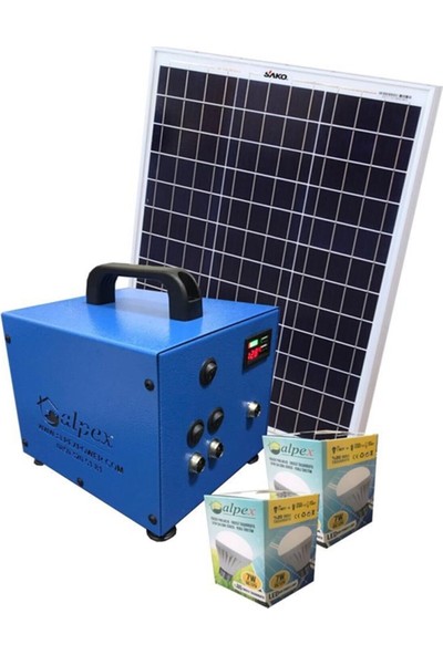 Alpex LM20 Güneş Enerjisi Solar Aydınlatma Paketi Alpex LM20 Güneş Enerjisi Solar Aydınlatma Paketi
