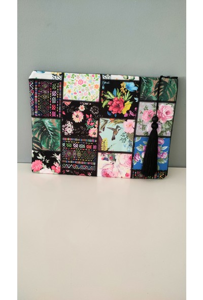 Kare Çeşit Desenli Çok Renkli Clutch Kare Çeşit Desenli Çok Renkli Clutch