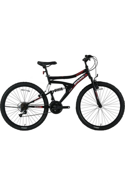 Bisan Mts 4300-22 26 Jant Mat Siyah Kırmızı
