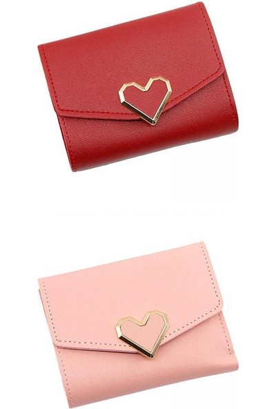 Malory 2 Adet Çanta Slim Pu Bifold Kısa Tutucu Cüzdan Kırmızı Pembesi (Yurt Dışından) Malory 2 Adet Çanta Slim Pu Bifold Kısa Tutucu Cüzdan Kırmızı Pembesi (Yurt Dışından)