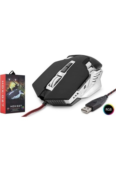Hadron Novator HDXG25 Mouse Kablolu Oyun USB Rgb Ledli Max. 6400 Dpı Hadron Novator HDXG25 Mouse Kablolu Oyun USB Rgb Ledli Max. 6400 Dpı