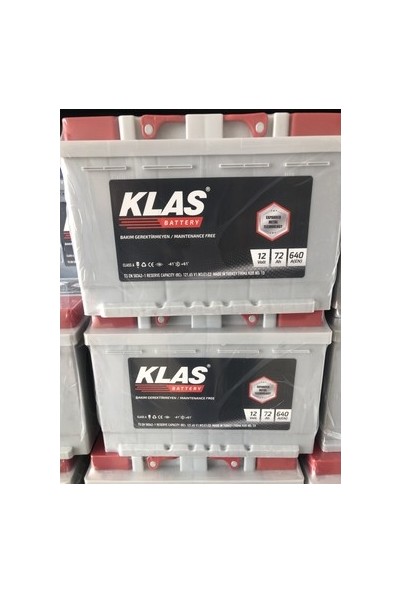 Klas 72 Ah Akü ( Üretim Yılı: 2022 ) Klas 72 Ah Akü ( Üretim Yılı: 2022 )