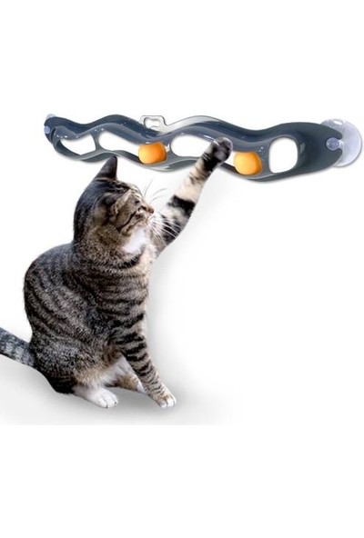 Nefertiya Cama Yapışan Kedi Oyuncağı Nefertiya Cama Yapışan Kedi Oyuncağı