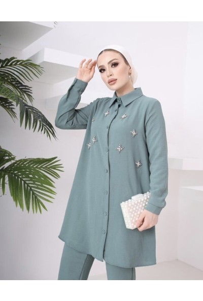 Brm Giyim Ayrobin Takım Taş Detaylı