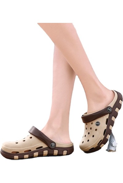 Ankara Shop Erkek Kaymaz Dış Giyim Delik Terlik - Haki (Yurt Dışından) Ankara Shop Erkek Kaymaz Dış Giyim Delik Terlik - Haki (Yurt Dışından)