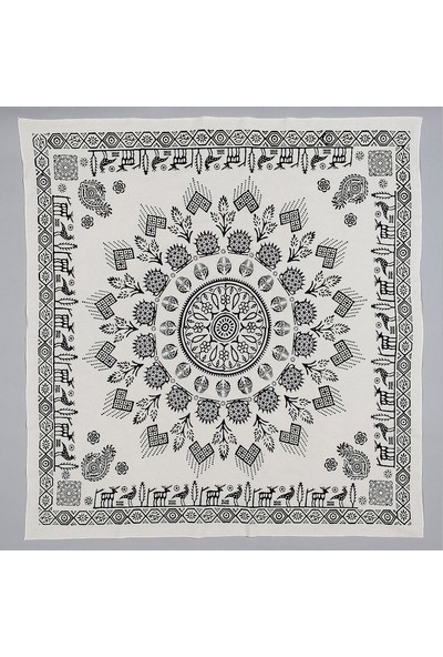 Zehhar Geleneksel Taş Baskı Masa Örtüsü