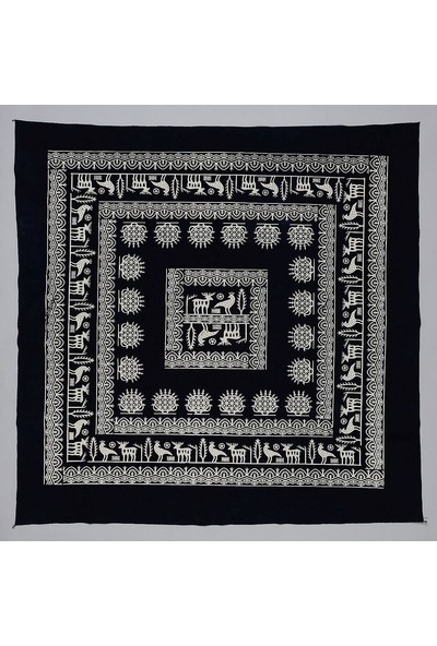 Zehhar Geleneksel Taş Baskı Masa Örtüsü