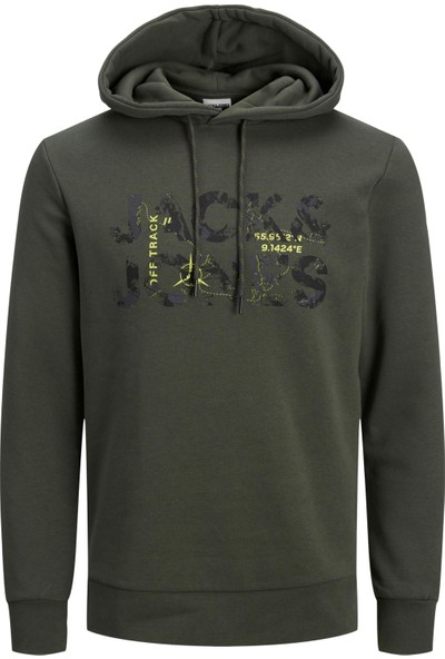 Jack & Jones Büyük Beden Kapüşonlu Erkek Sweatshirt 12222465 Jack & Jones Büyük Beden Kapüşonlu Erkek Sweatshirt 12222465