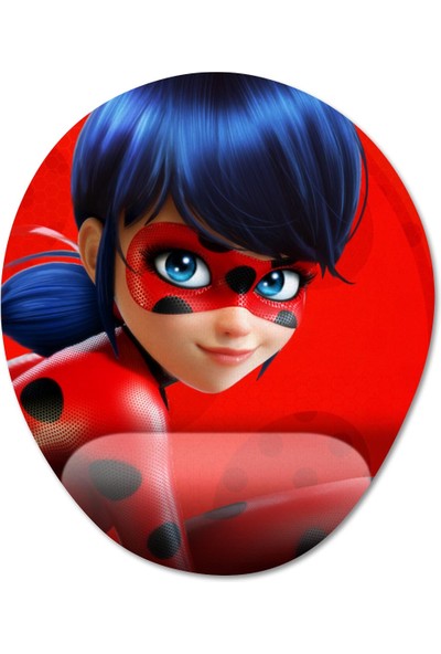 Pixxa Mucize Uğur Böceği ve Karakedi Bilek Destekli Mousepad Model - 3 Oval Pixxa Mucize Uğur Böceği ve Karakedi Bilek Destekli Mousepad Model - 3 Oval