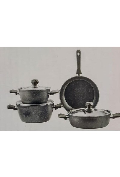 ÖZ LİFE Özlife 6045 Mayra 7 Prc Granit Set Gri