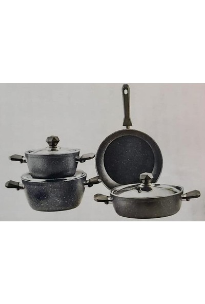 ÖZ LİFE Özlife 6046 Mayra 7 Prc Granit Set Siyah