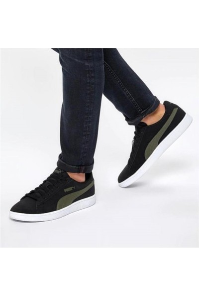 Puma Smash V2 Siyah Yeşil Erkek Spor Ayakkabı 365160-05 V4 Puma Smash V2 Siyah Yeşil Erkek Spor Ayakkabı 365160-05 V4