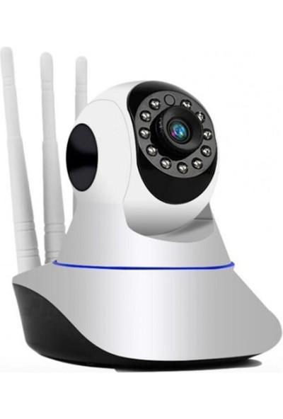 Lisa Butik Wi-Fi Kablosuz Cmr5 Ip Güvenlik Kamerası 360 Derece 3 Anten