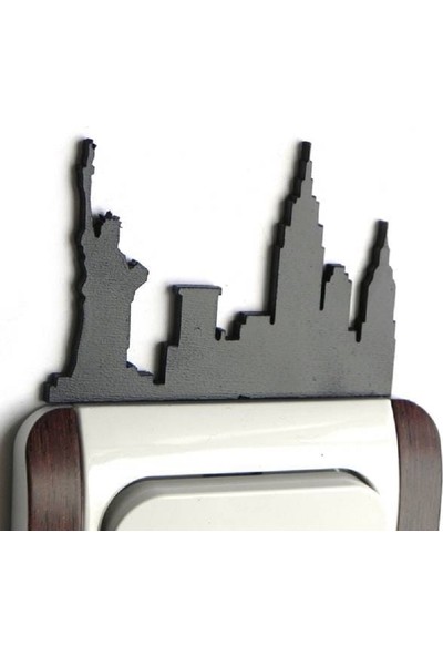 Harika Crown Amrika 3D Ahşap Sticker