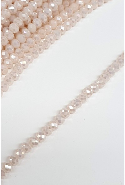 Limelia Mat Parlak Krem Kristal Boncuk 4 mm