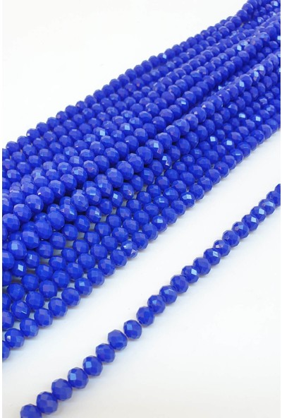 Limelia Mat Saks Mavisi Kristal Boncuk 6 mm Limelia Mat Saks Mavisi Kristal Boncuk 6 mm