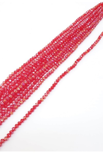 Limelia Janjanlı Kırmızı Kristal Boncuk 6 mm Limelia Janjanlı Kırmızı Kristal Boncuk 6 mm