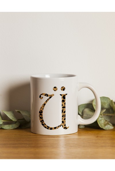 Mimozalit Glory Decoart Leopar Desenli Kişiye Özel Baş Harfli Ü Harfi Çay Kahve Kupa Bardak Mimozalit Glory Decoart Leopar Desenli Kişiye Özel Baş Harfli Ü Harfi Çay Kahve Kupa Bardak